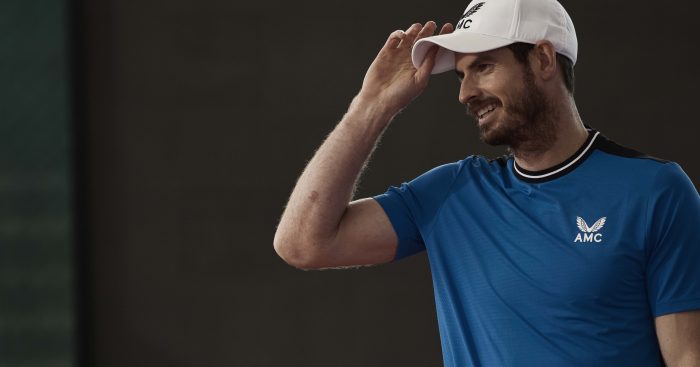 Changing faces of Andy Murray as his new clothing range is revealed