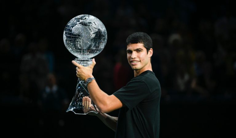 Carlos Alcaraz finally gets his hands on ATP No 1 trophy: 'It’s a dream ...