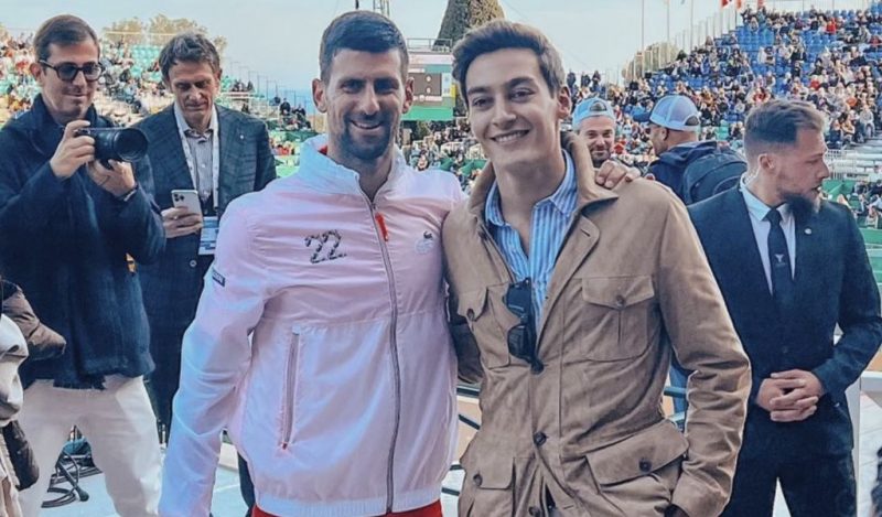 George Russell's message to Novak Djokovic after Monte Carlo meeting