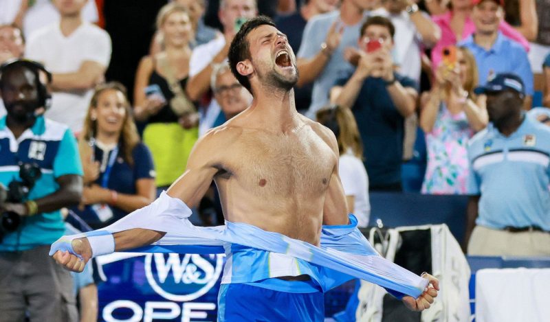 Novak Djokovic described as 'an absolute specimen' - 'I thought he was cooked in the match'