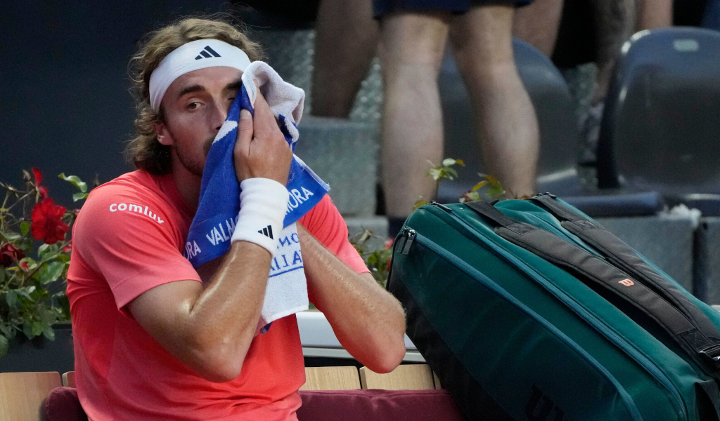 WATCH: Stefanos Tsitsipas destroys racket - 'Today was not a good way ...