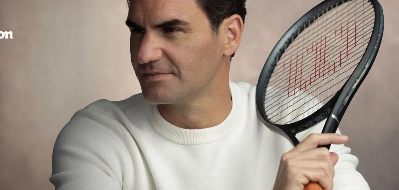 Roger Federer reveals all as he plays with his first personalised ...