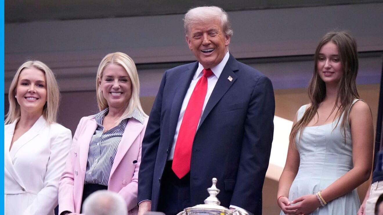 Donald Trump helped to cause chaos by attending US Open final